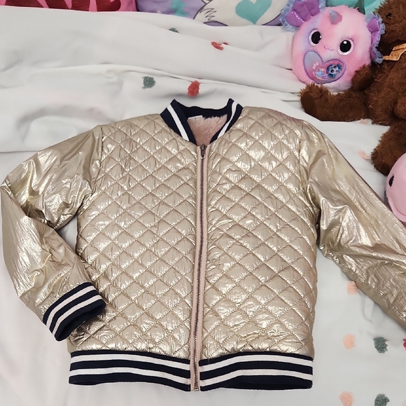 Egg New York | Jackets & Coats | Egg New York Shimmering Gold Kids ...